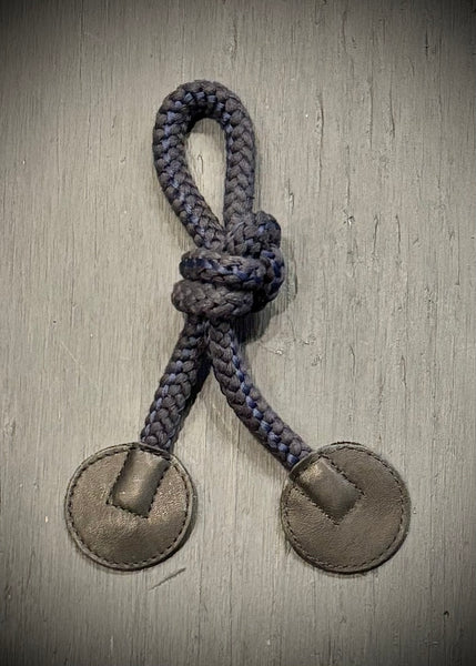 RTH ROPE RUMORS CINCHER - BLACK & NAVY W/BLACK